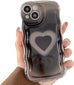 Black Heart Clear iPhone Case – Luxandluxy
