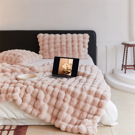 Bubble Fur Bedding Set – Luxandluxy