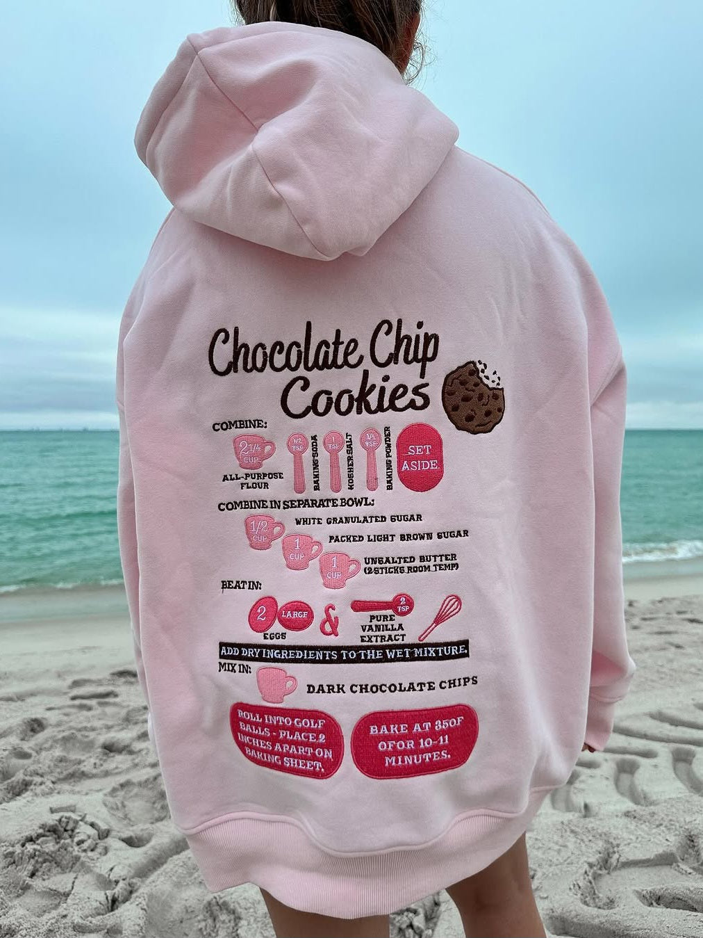 Sunkissed Coconut Chocolate Chip Cookie Recipe Embroidery Hoodie ...