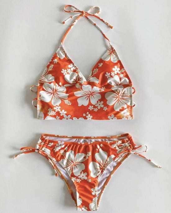 Coconut Girl Floral Bikini Swimsuit – Luxandluxy
