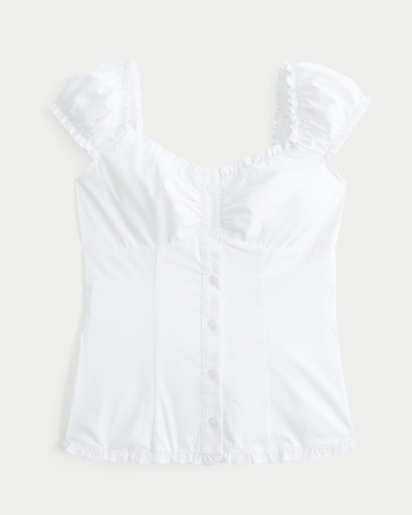 Cottagecore Chic Puff Sleeve Blouse – Luxandluxy
