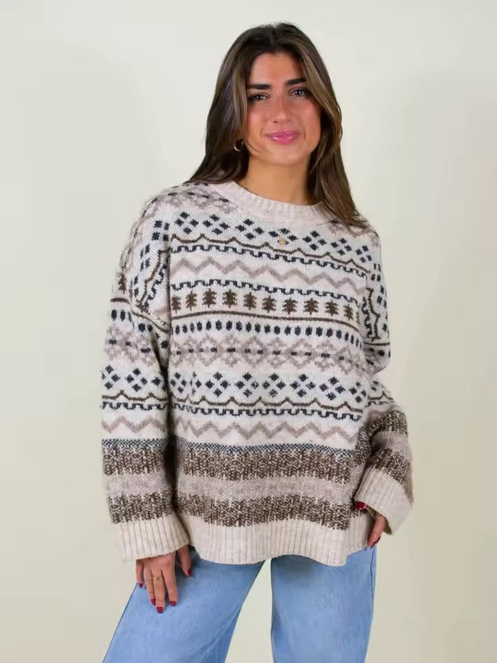 Cozy Comfort Fair Isle Sweater – Luxandluxy