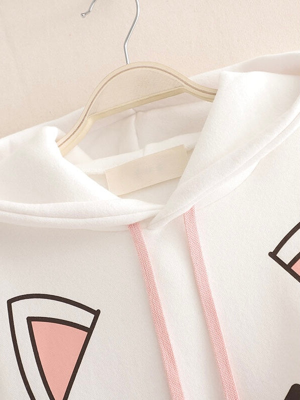 Kawaii Cat-Ears Pullover Hoodie – Luxandluxy
