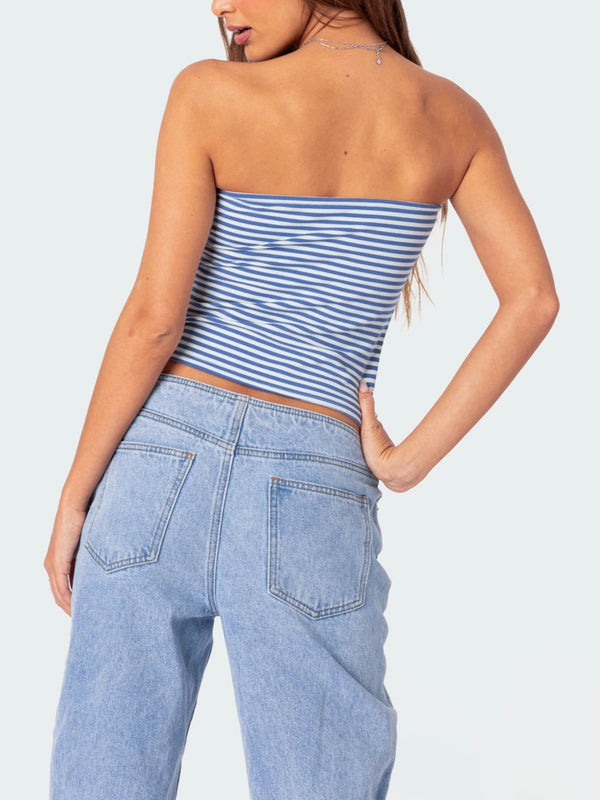 Lilah Striped Tube Top – Luxandluxy