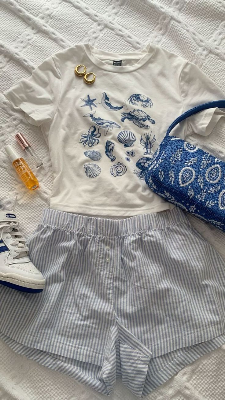 Marine Animal Seashell White Crop Top – Luxandluxy