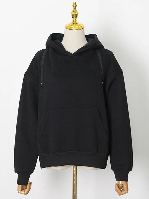 Off Shoulder Cut Out Hoodie – Luxandluxy