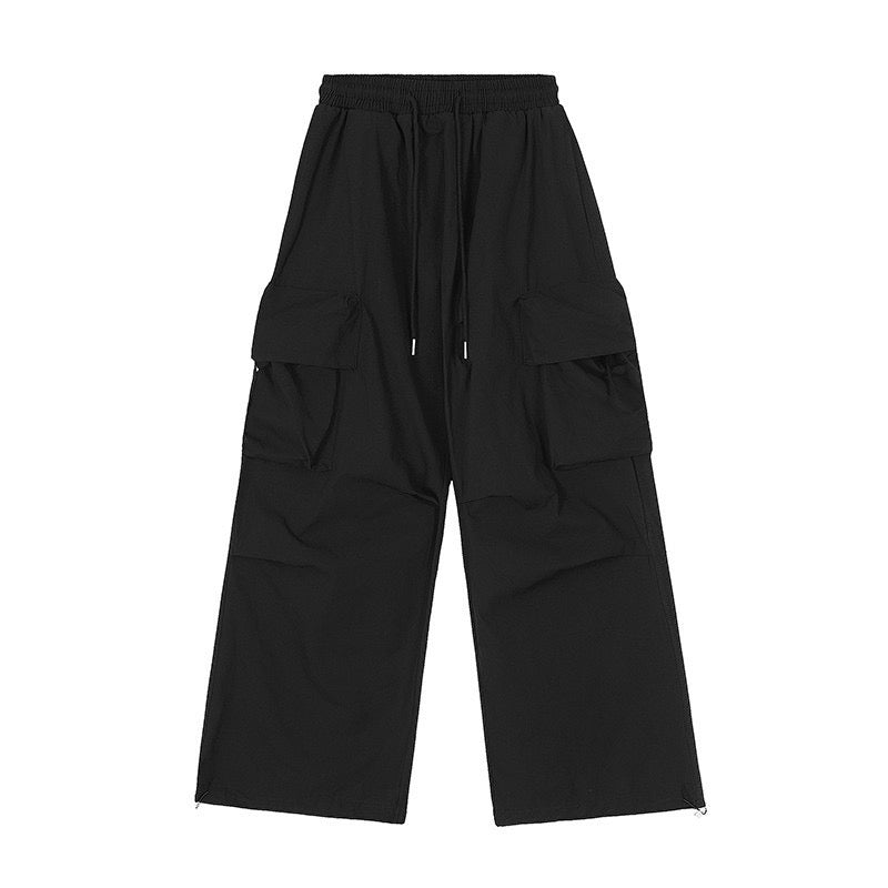 Plain Baggy Side Pocket Strapped Pants – Luxandluxy