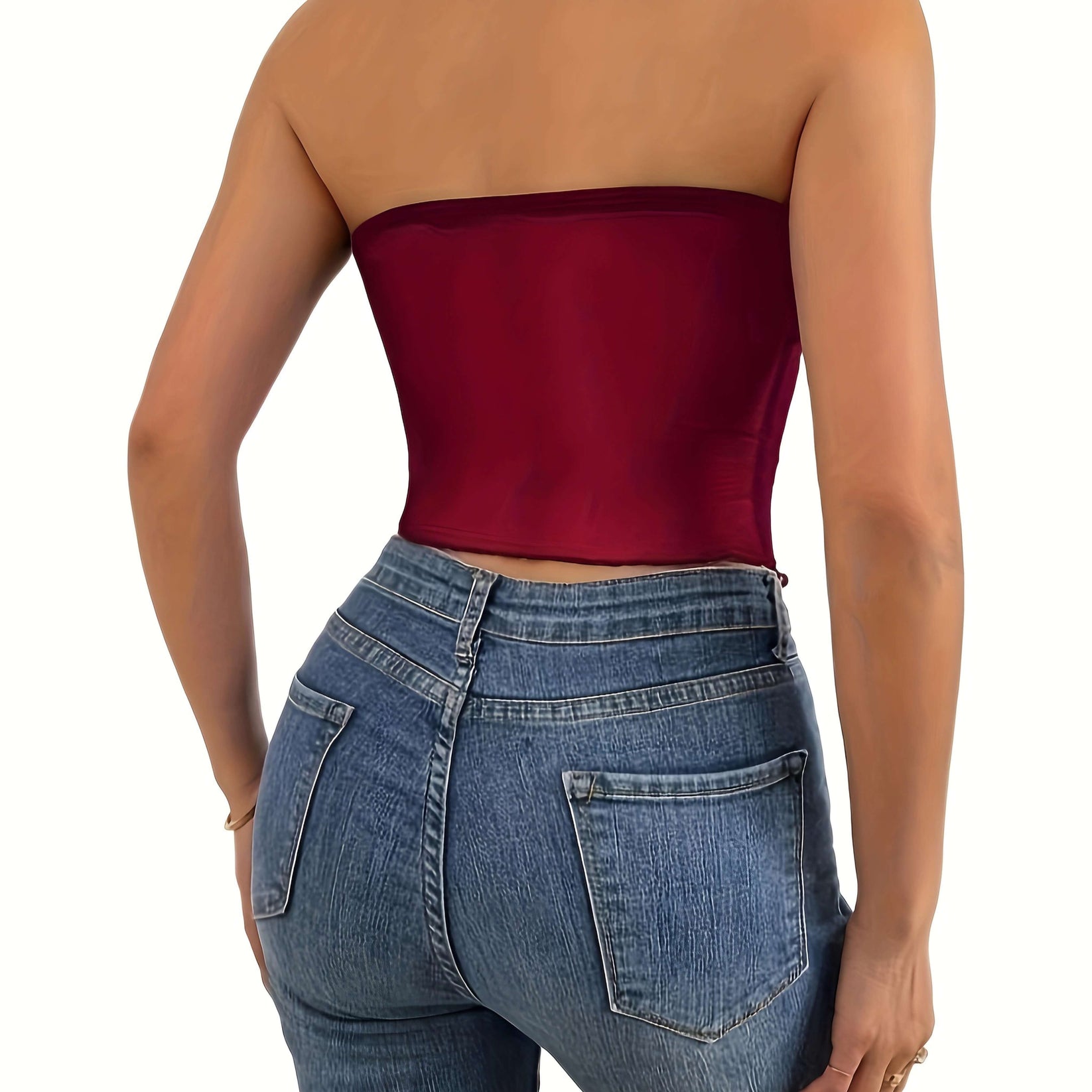 Side Drawstring Asymmetric Tube Top – Luxandluxy