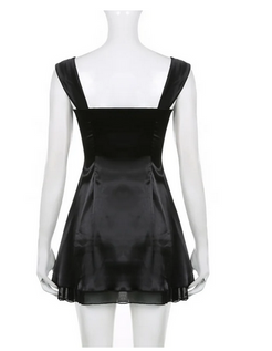 Sleeveless Square Neckline A-Line Mini Dress – Luxandluxy