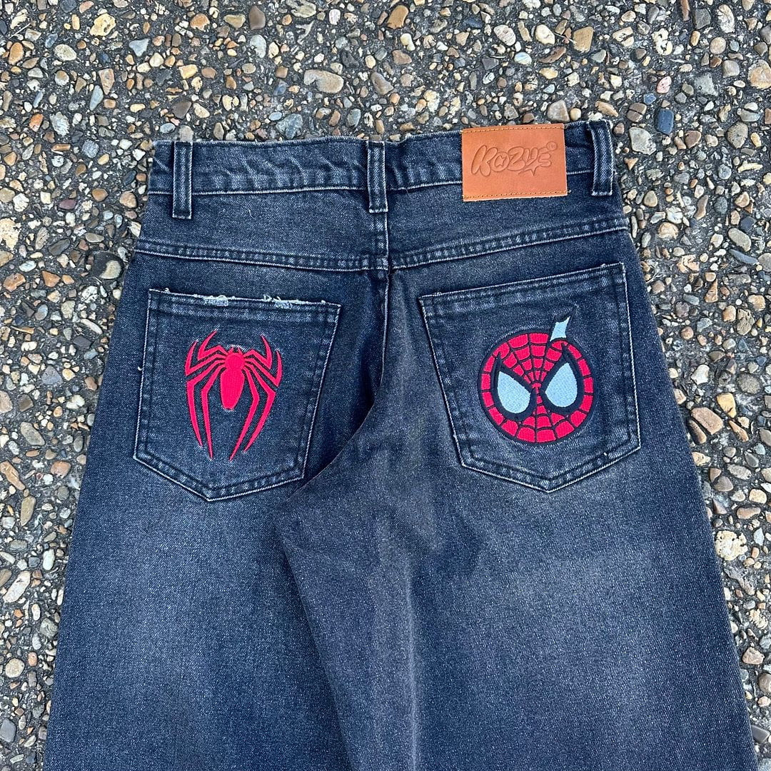 Spidey Vintage Wide-Legs Jeans – Luxandluxy