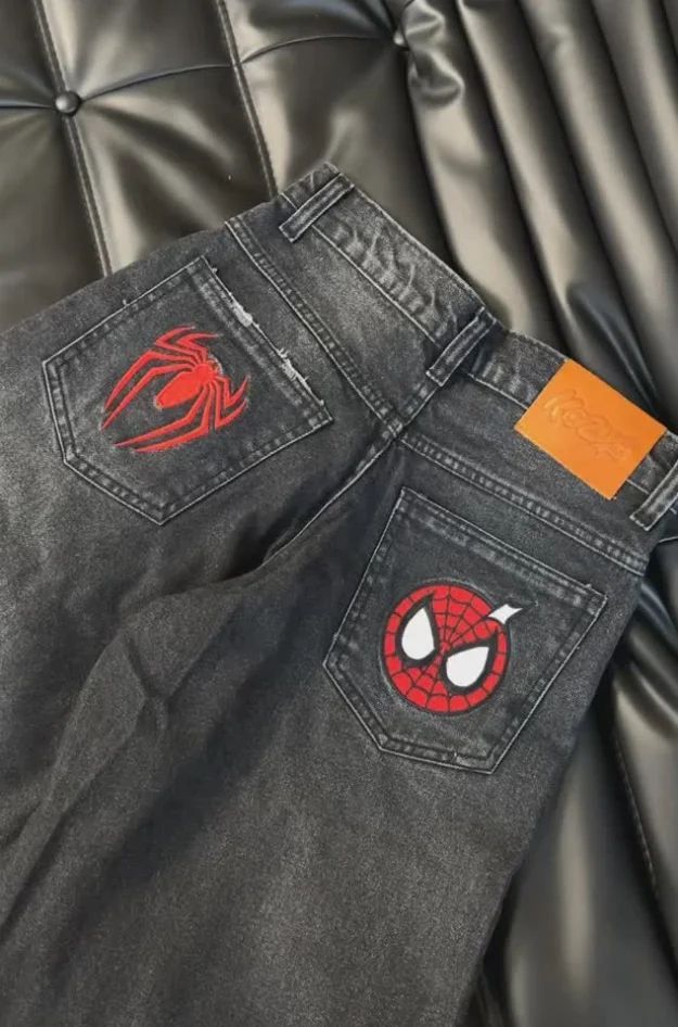 Spidey Vintage Wide-Legs Jeans – Luxandluxy