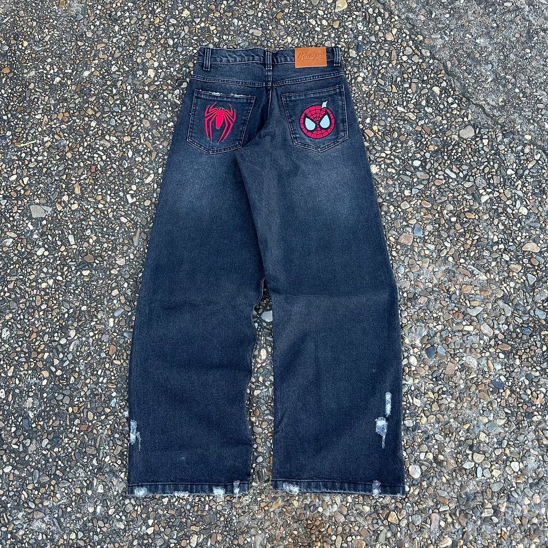 Spidey Vintage Wide-Legs Jeans – Luxandluxy