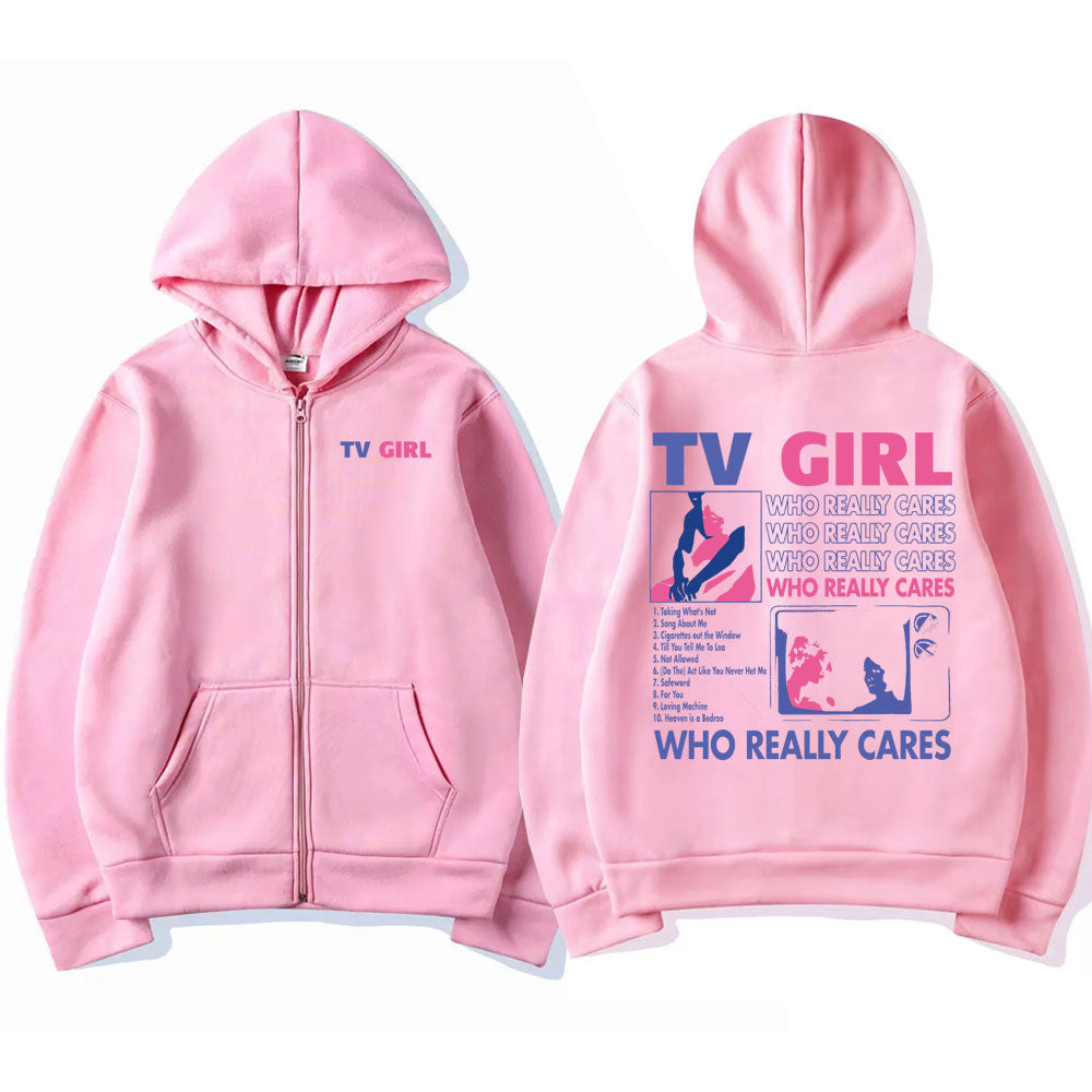 "TV Girl Who Really Cares" Hoodie – Luxandluxy