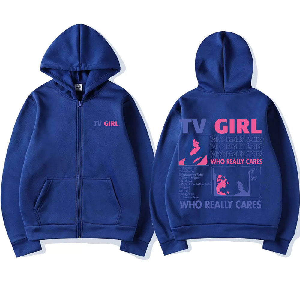"TV Girl Who Really Cares" Hoodie – Luxandluxy