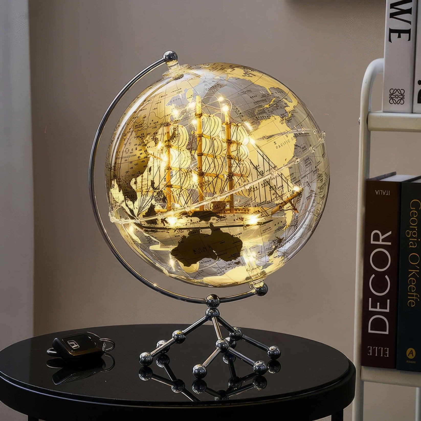 Transparent Globe Ship Decoration – Luxandluxy