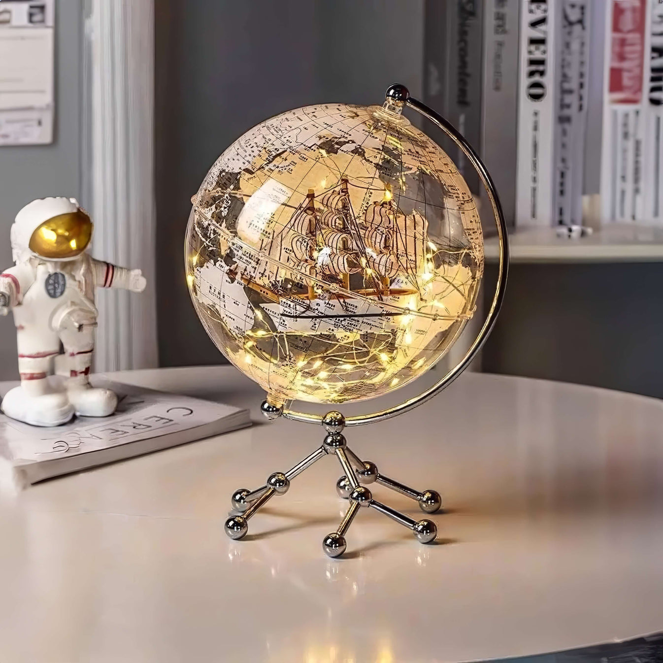 Transparent Globe Ship Decoration – Luxandluxy