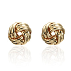 Twisted Swirl Stud Earrings – Luxandluxy