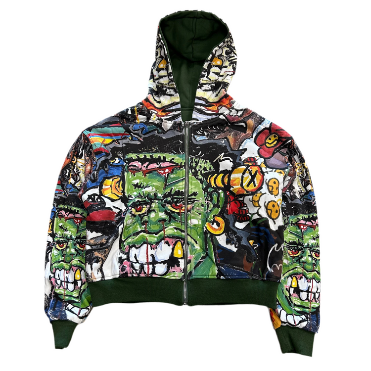 Vamee Green Reversible Hoodie – Luxandluxy