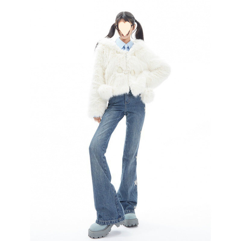 Vintage Star Print Flare Jeans – Luxandluxy